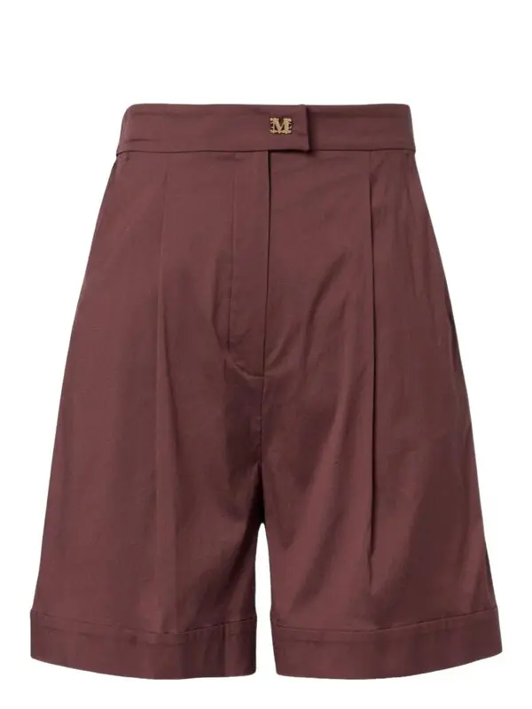 Max Mara Pleated Shorts - Red