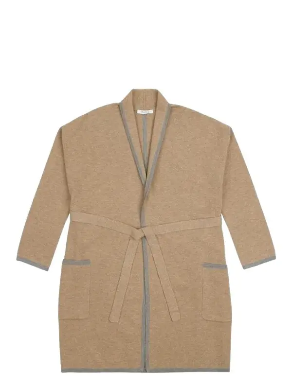 Max Mara Lace Up Cardigan - Nude