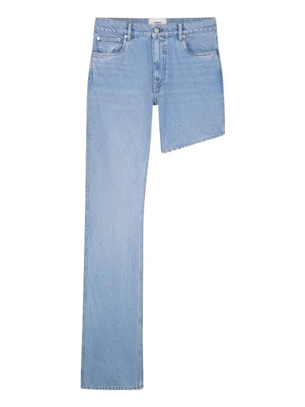 Coperni Asymmetrical Single-leg Jeans - Blue