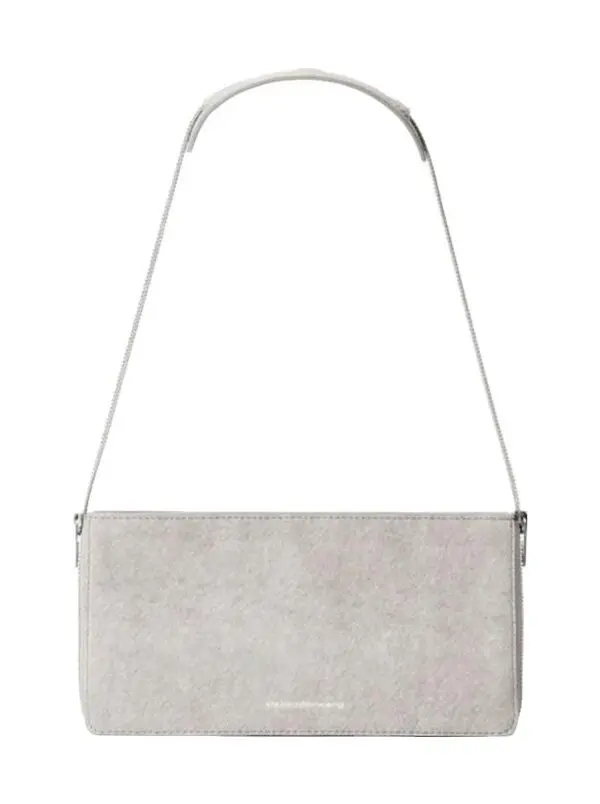 Alexander Wang Siren Zip-up Shoulder Bag - White