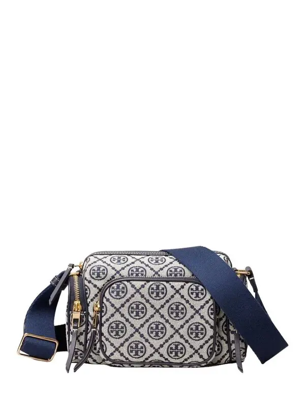 Tory Burch Logo-print Jacquard Shoulder Bag - Conservative Navy