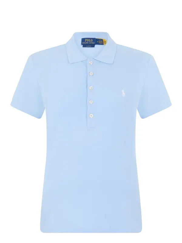 Polo Ralph Lauren Julie Slim Fit Polo Shirt - Blue
