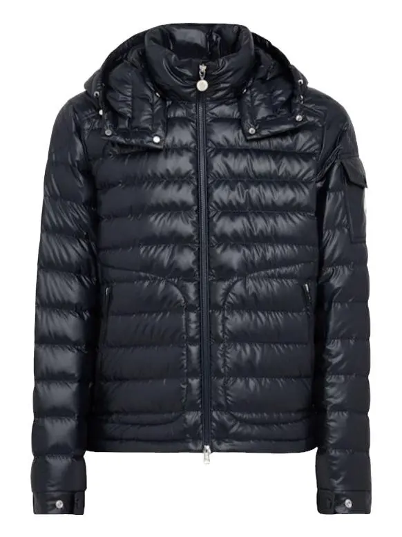 Moncler Quilted Tech Down Jacket - Black