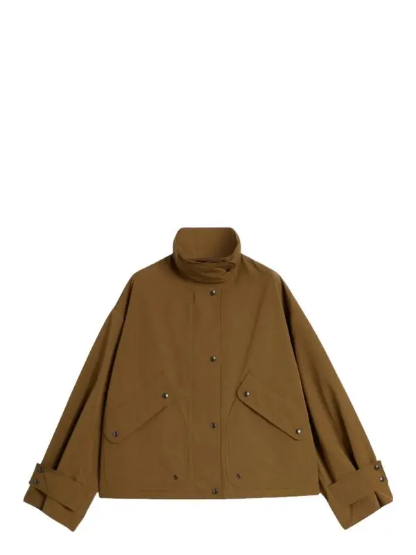 Aspesi Stand-up Collar Long-sleeved Casual Jacket - Brown