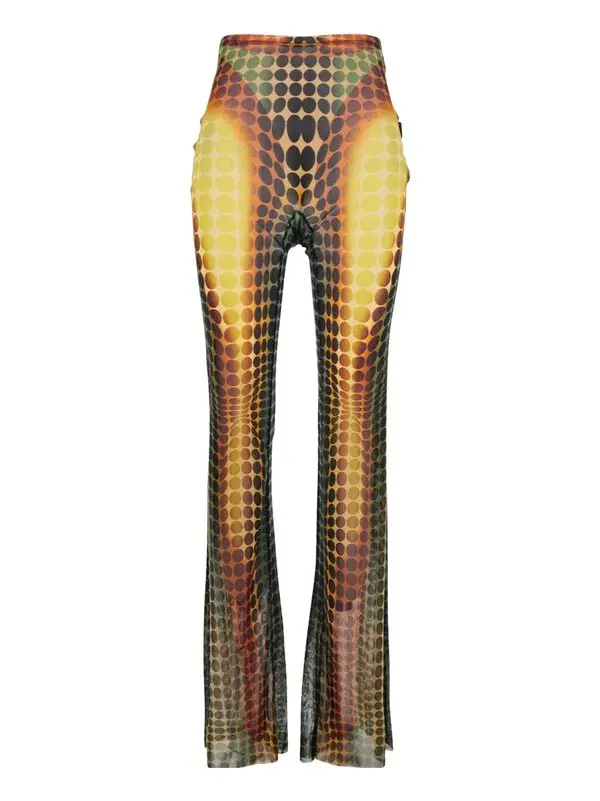 JEAN PAUL GAULTIER Printed Flare Pants - Multi-color
