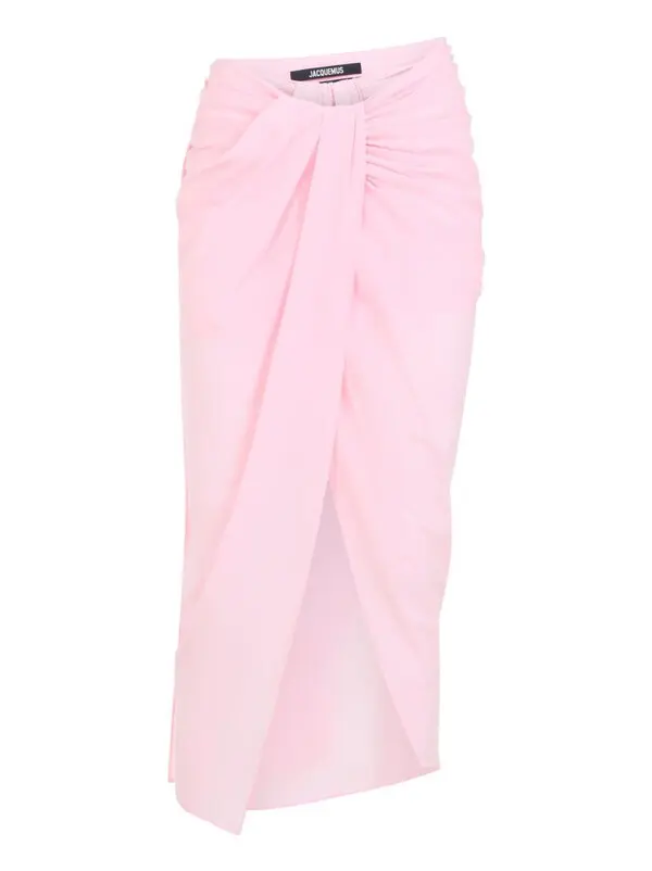 Jacquemus Asymmetric Draped Knee-length Skirt - No