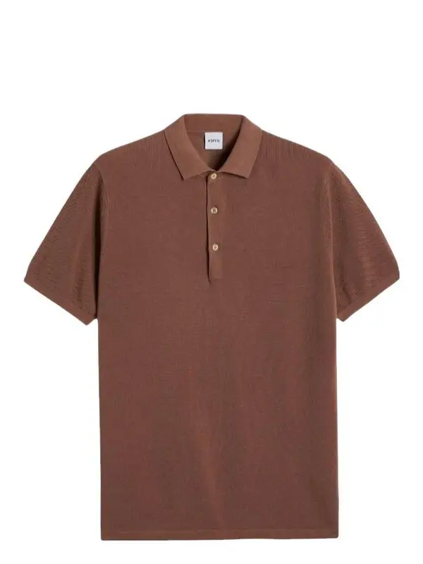 Aspesi Buttoned Polo Shirt - Red