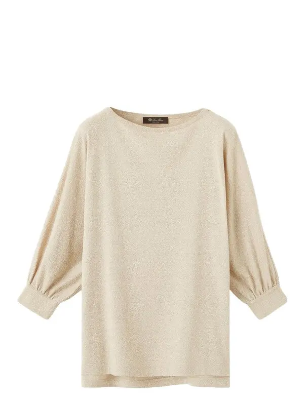 Loro Piana Ribbed Bouclé Yarn T-shirt - Wind Ripple
