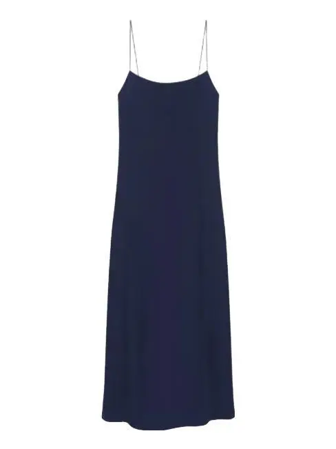 ANINE BING Mae Spaghetti-strap Maxi Dress - Navy Blue