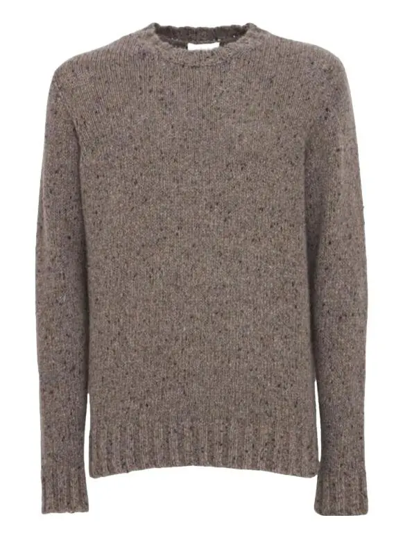 THE ROW Cashmere Crewneck Sweater With Ribbed Trim - Gray