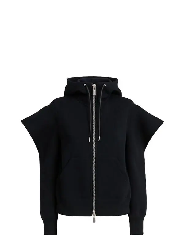 Sacai Sponge Cotton Blend Hoodie - Black