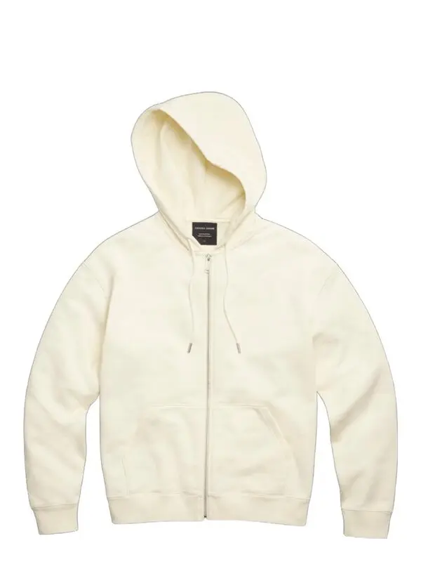 Canada Goose Wander Full Zip Embroidered Hoodie - Bone