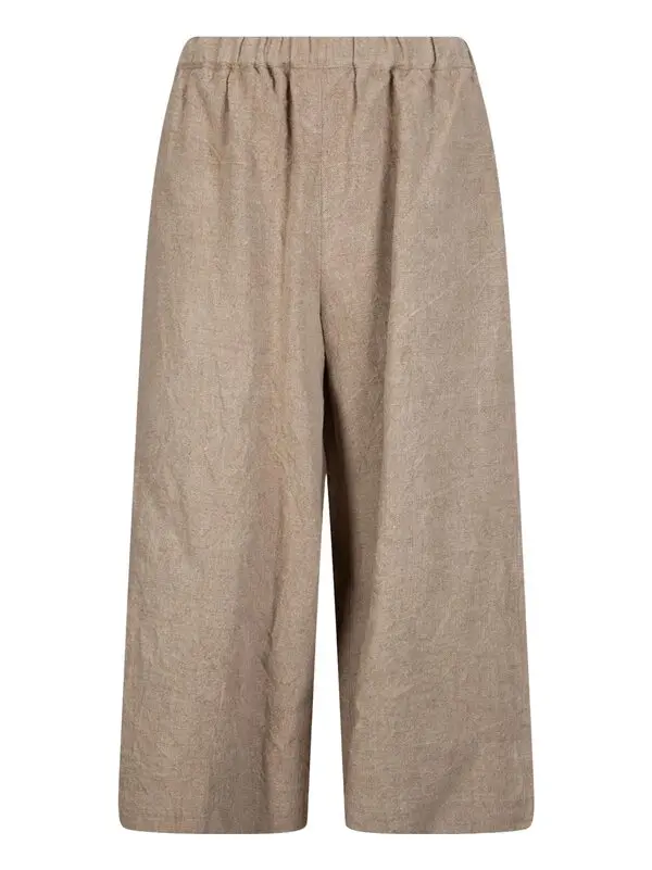Comme Des Garçons Wide Leg Pants - Nude
