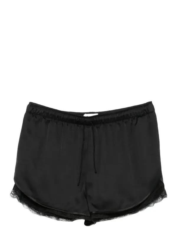 Magda Butrym Lace Trimmed Shorts - Black