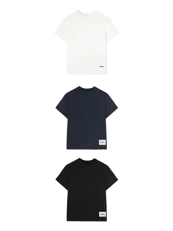 JIL SANDER Logo Patch T-shirt - Black