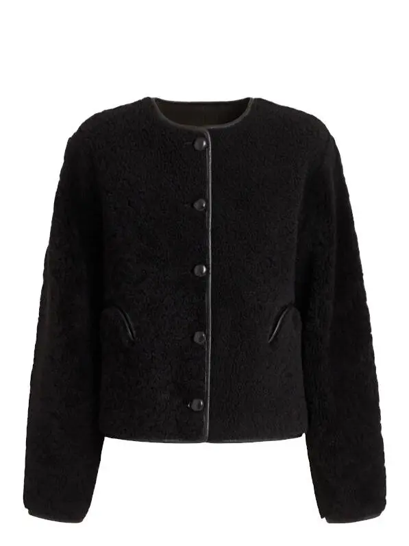 BLAZÉ MILANO Tatoosh Gliss Shearling Jacket - Black