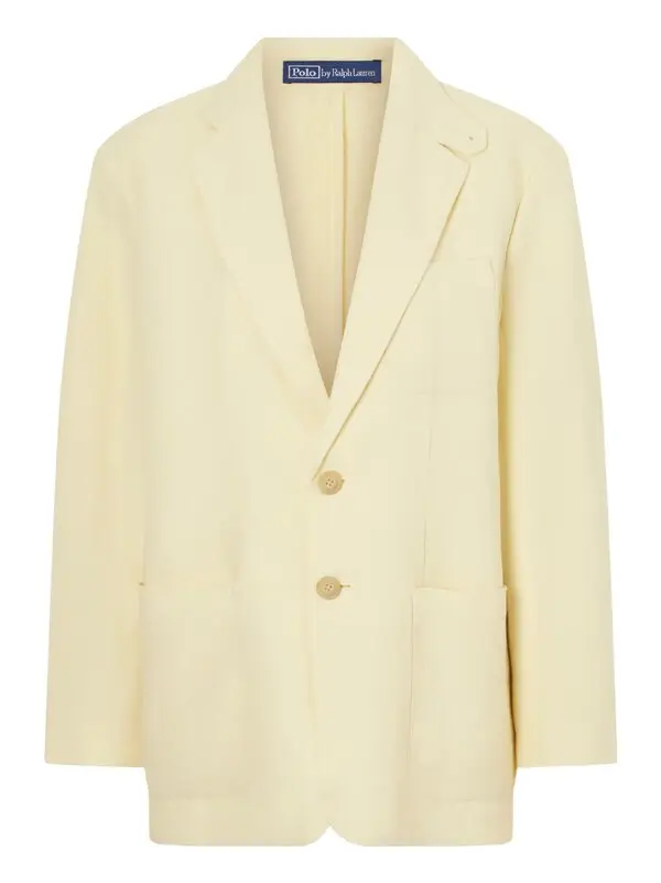 Polo Ralph Lauren Single-breasted Linen Blazer - Nude