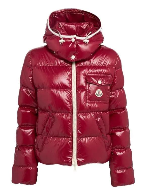 Moncler Andro Hooded Down Jacket - Red