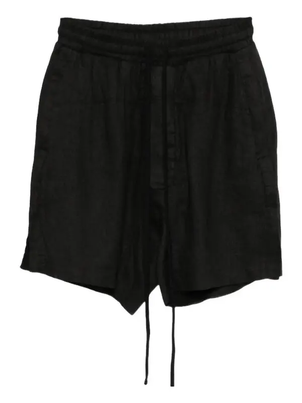 THOM KROM Mid-waist Drawstring Shorts - Black