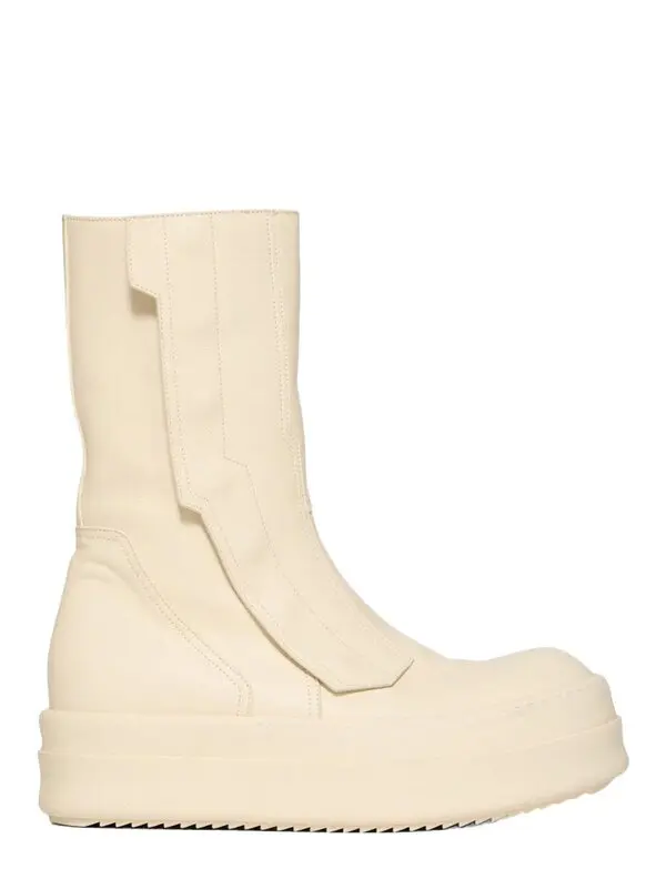 Rick Owens Temple Moto Turbogeo Boots - Milk Color