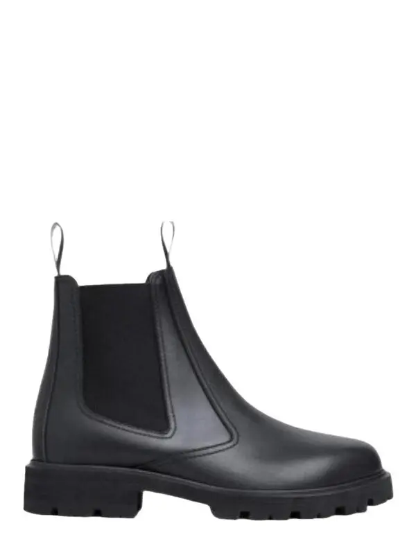 Celine Margaret Chelsea Boot In Shiny Bull - Black