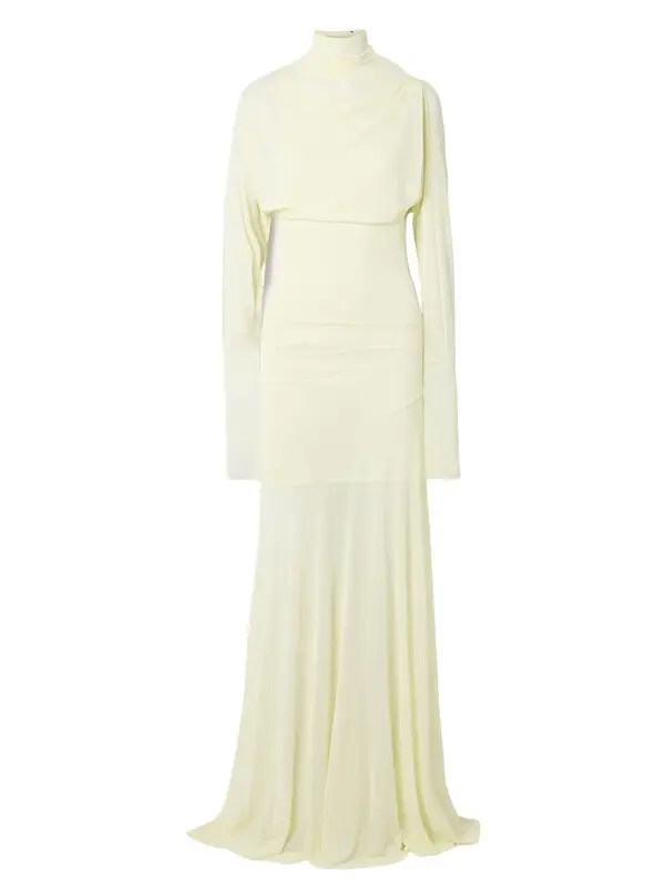Proenza Schouler Paula Pleated Maxi Dress - Yellow