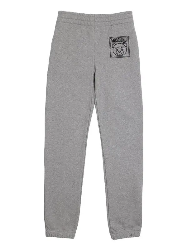 Moschino Slim Fit Printed Sweatpants - Gray