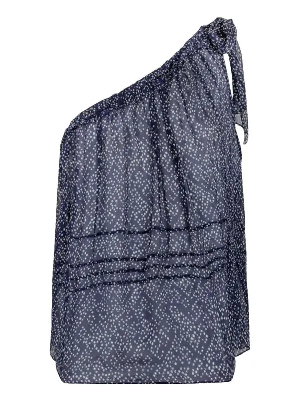 Isabel Marant Étoile One-shoulder Printed Top - Gray