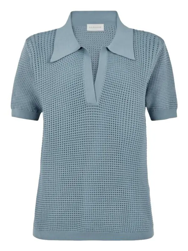 P.a.r.o.s.h Knitted Polo Shirt - Blue
