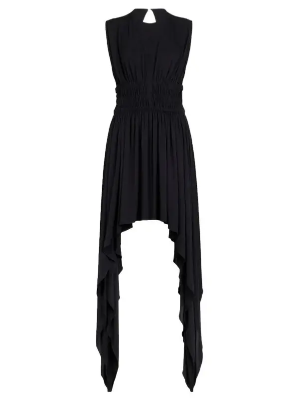 Alaïa Deesse Flared Midi Dress - Black