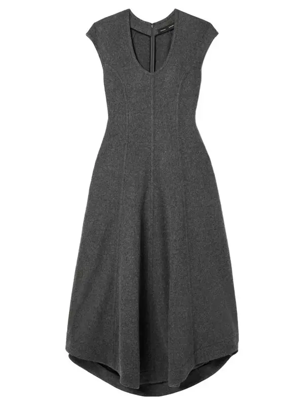 Proenza Schouler Delilah Patchwork Dress - Dark Gray