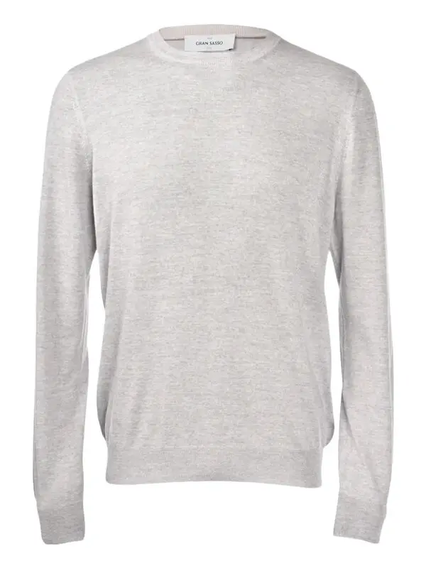 GRAN SASSO Wool Crew Neck Sweater - White