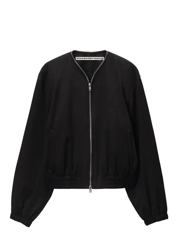 Alexander Wang Zip-up Bomber Jacket - Black