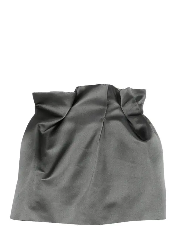 Magda Butrym Gathered Mini Skirt - Gray