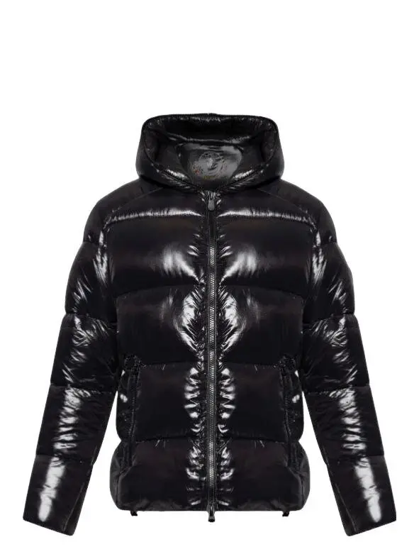SAVE THE DUCK Hooded Puffer Jacket - Black
