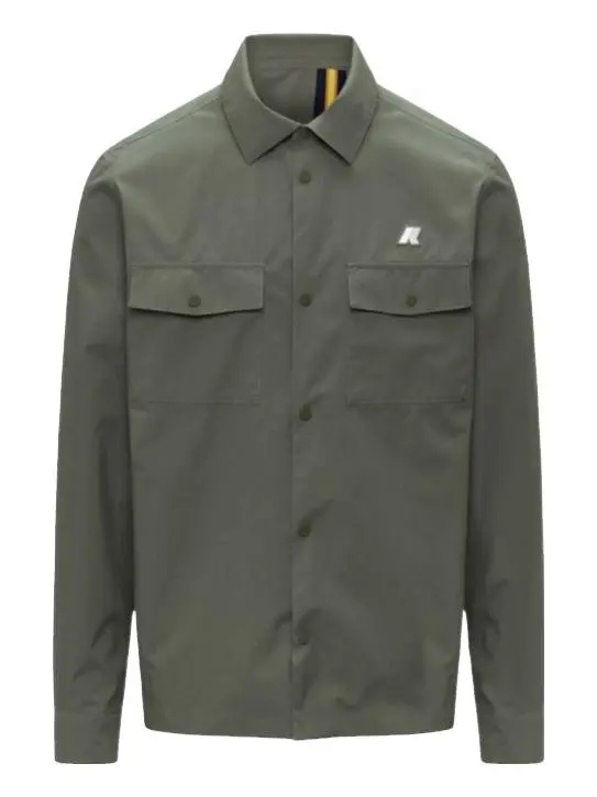 K-WAY Waterproof Overshirt Shirt - Black