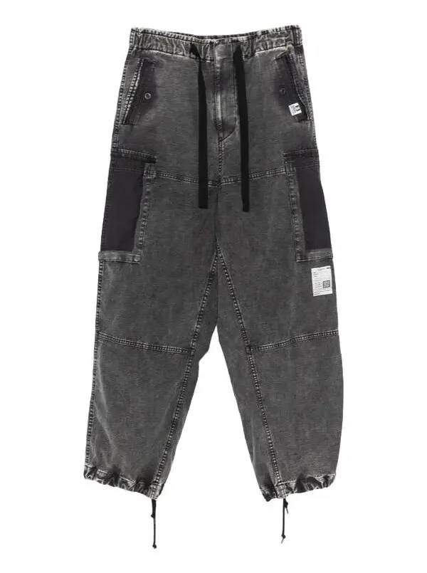 Mihara Yasuhiro Drawstring Cargo Pants - Black