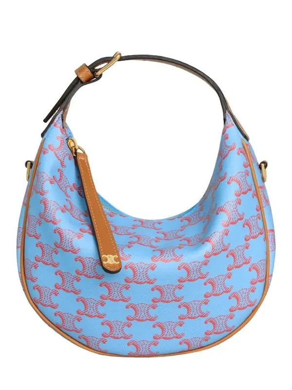 Celine Teen Triomphe Canvas Lulu Bag - Cowboy Blue/red