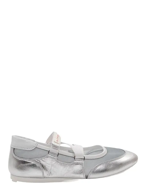 Marni Strappy Low-top Sneakers - Sliver