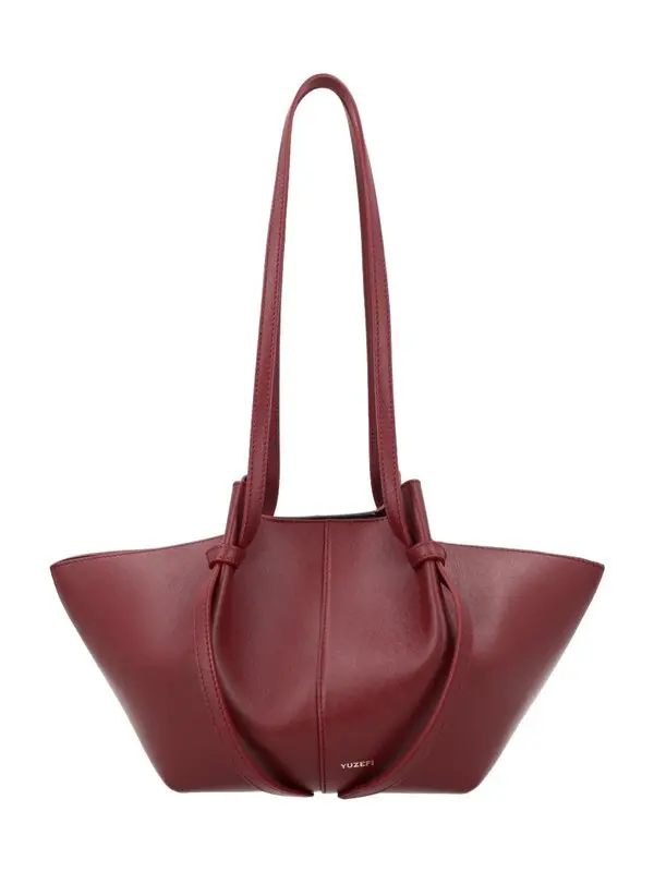 Yuzefi Mochi Leather Shoulder Bag - Red