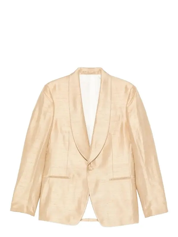 LARDINI Shawl-lapel Jacket - Nude