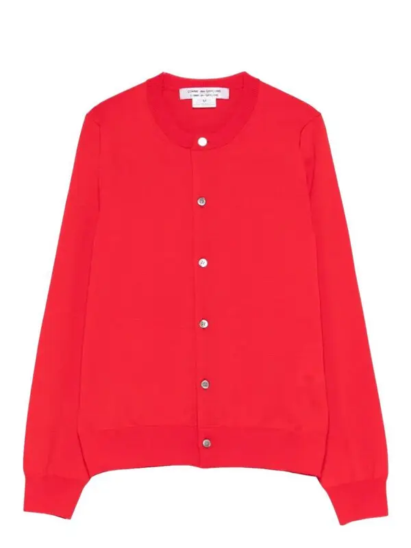 Comme Des Garçons Buttoned Cardigan - Red