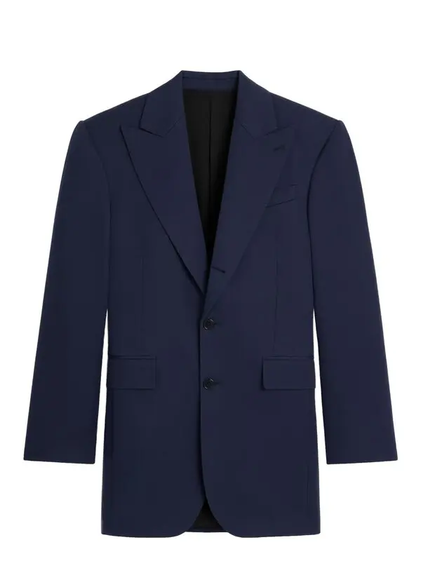 Celine Grain De Poudre Wool Colline Jacket - Black