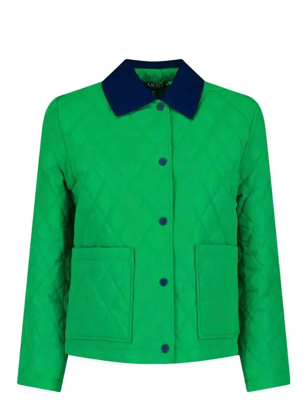 Ralph Lauren Quilted Snap-front Jacket - Green