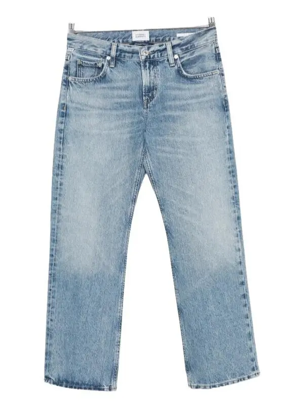 Citizens Of Humanity Faye Faded Straight-leg Jeans - Blue