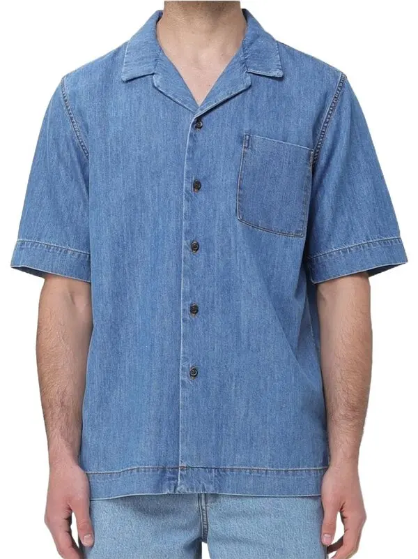 Dries Van Noten Short-sleeved Shirt - Blue