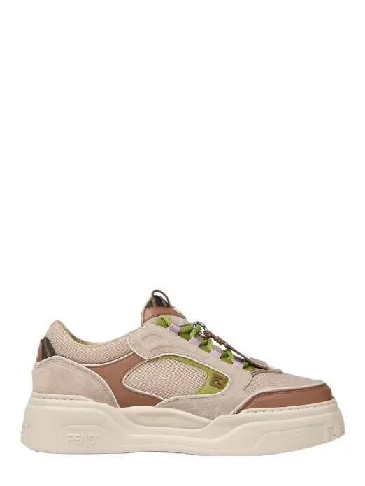 Fendi Force Chunky Low-top Sneakers - Light Brown