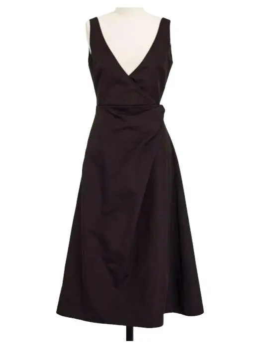 Dior Sleeveless V-neck Dress - Black