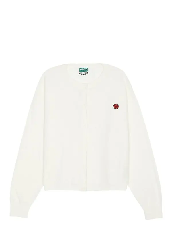 Kenzo Boke Flower Cardigan - White