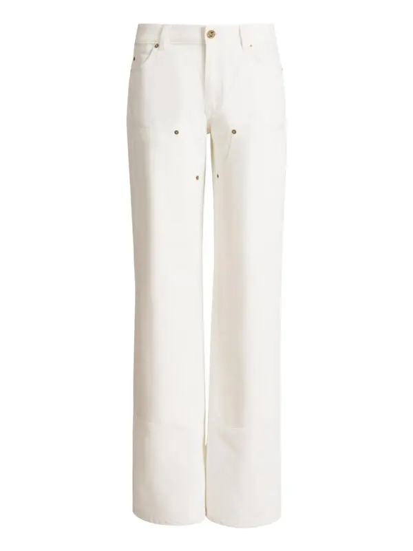 Balmain Loose-fit Denim Jeans - White